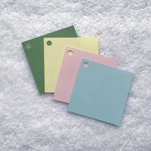Die Cut Square Tags Paper Craft Squares Set of 40 Paper Squares Choose ...