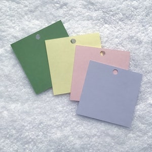 Die Cut Square Tags Paper Craft Squares Set of 40 Paper Squares Choose ...