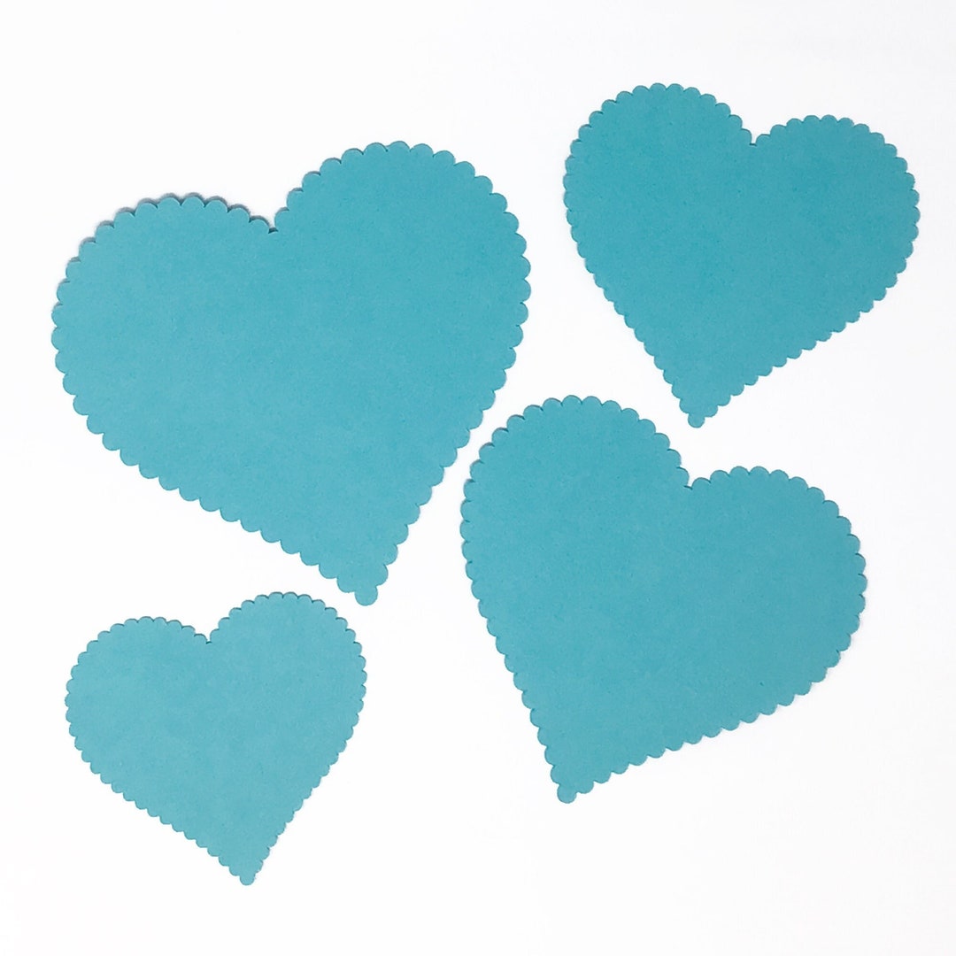 Scalloped Heart Cut Outs Valentines Day Crafts Paper Heart Die - Etsy
