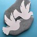 Glitter Paper Doves Peace Tree Dove Cut Out Glitter Bird Cut - Etsy