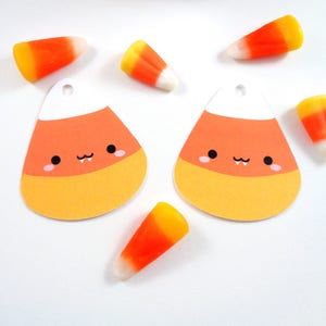 Kawaii Halloween Tags Candy Corn Cute Halloween Tags Set of 20 Tags for ...
