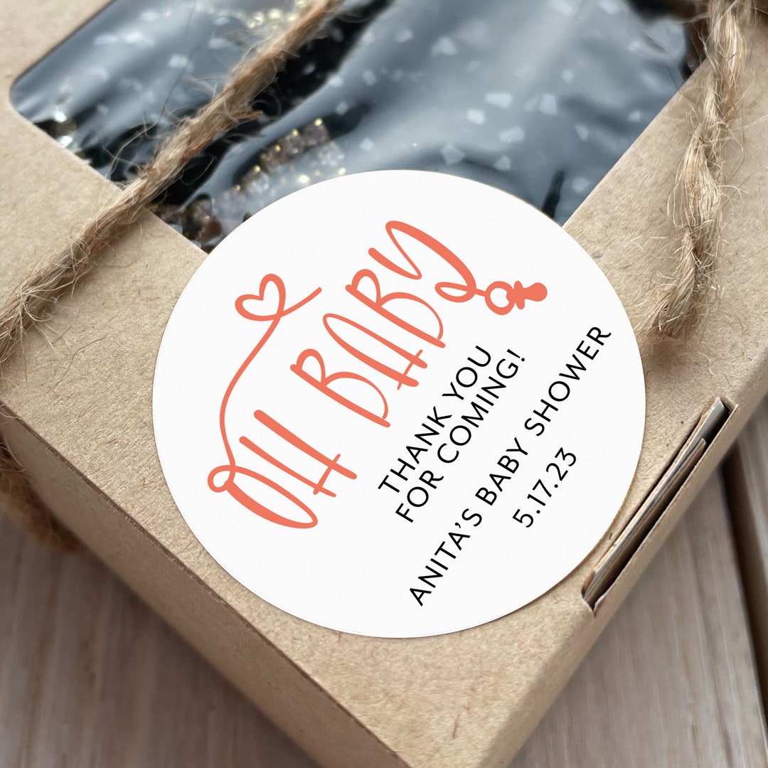 Personalized Oh Baby Stickers Baby Shower Favor Stickers Oh - Etsy