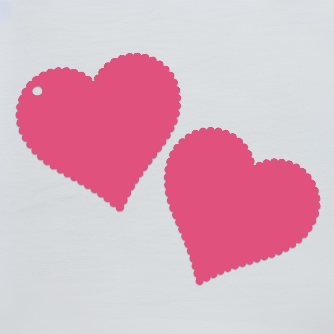 Scalloped Heart Cut Outs Valentines Day Crafts Paper Heart Die Cuts ...