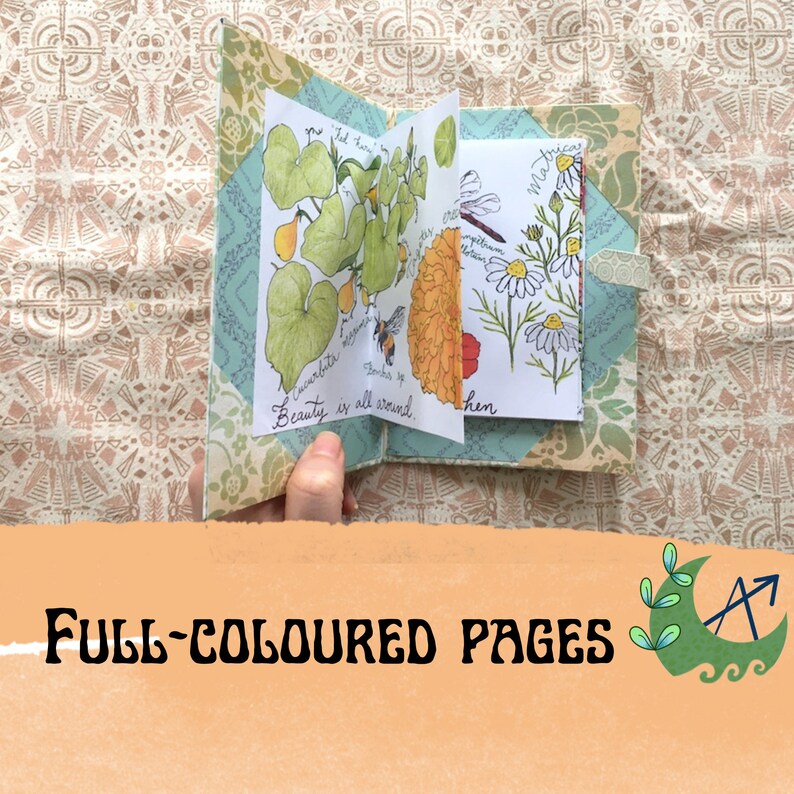 A Summer in the Garden Concertina Book Accordion Book - Etsy