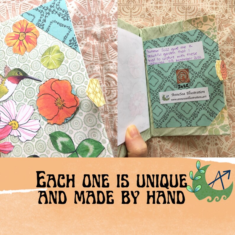 A Summer in the Garden Concertina Book Accordion Book - Etsy