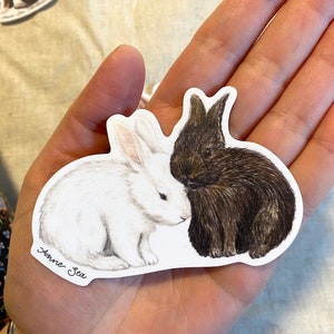 Rabbit Sticker - Vinyl Stickers - Nature Lover Sticker - Animals of ...