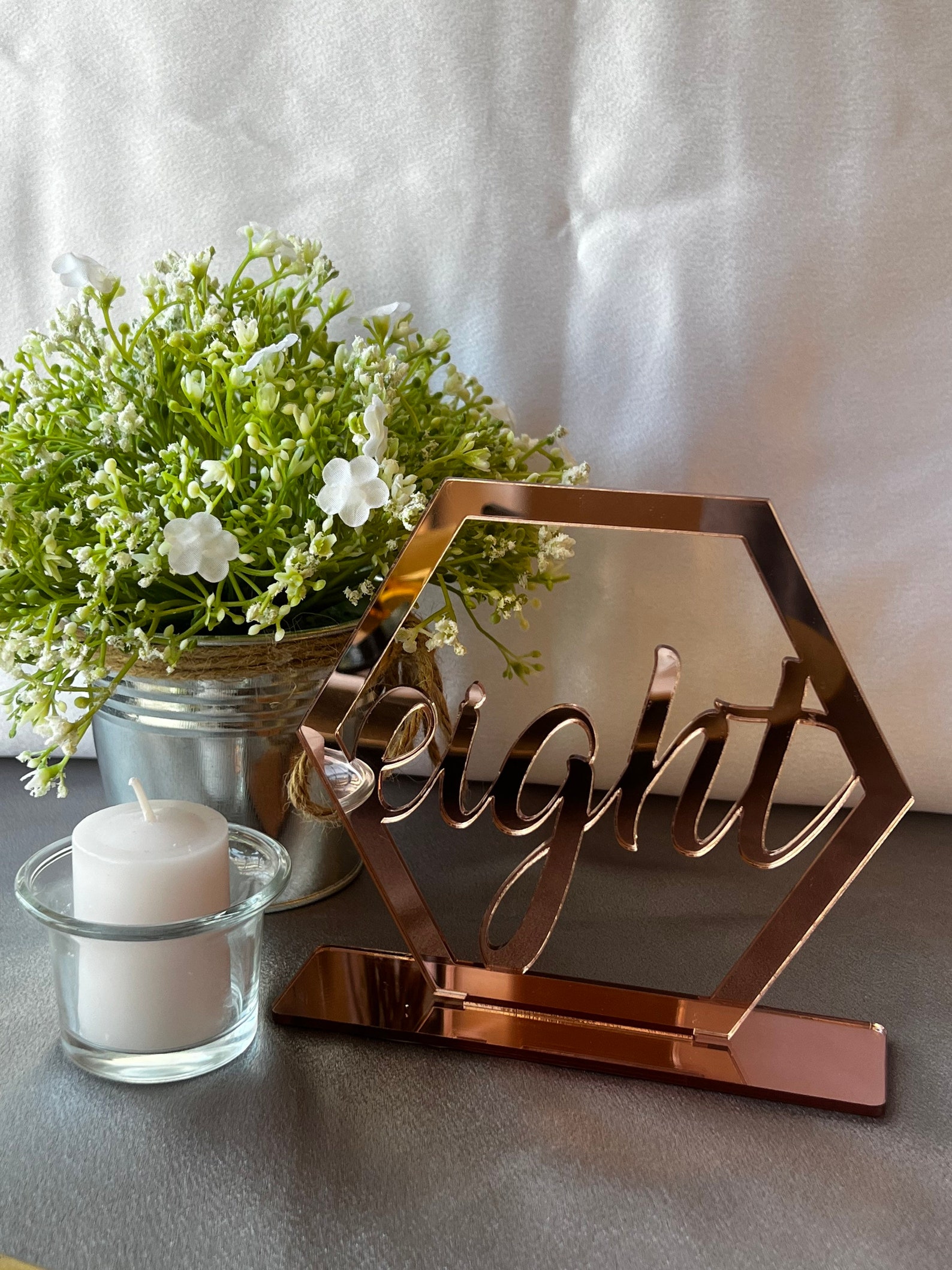 Wedding Numbers, Hexagon Table Numbers, Hexagon Table Numbers, Gold ...