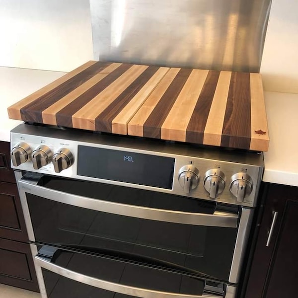Butcher Block Stove Cover - Etsy