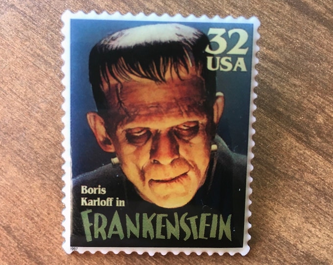 Frankenstein Pin Classic Universal Monsters USPS Stamp - Etsy