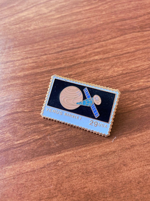 Venus Mariner 2 - replica USPS enamel stamp pin - spa… - Gem