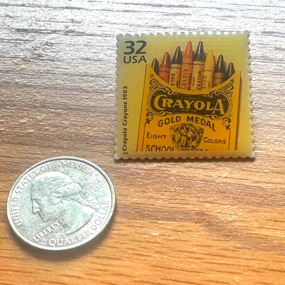 Crayola Crayons Stamp Pin - Gem