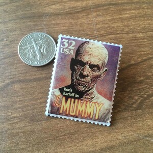 The Mummy - Classic Universal Monsters USPS Stamp Replica Enamel Pin ...