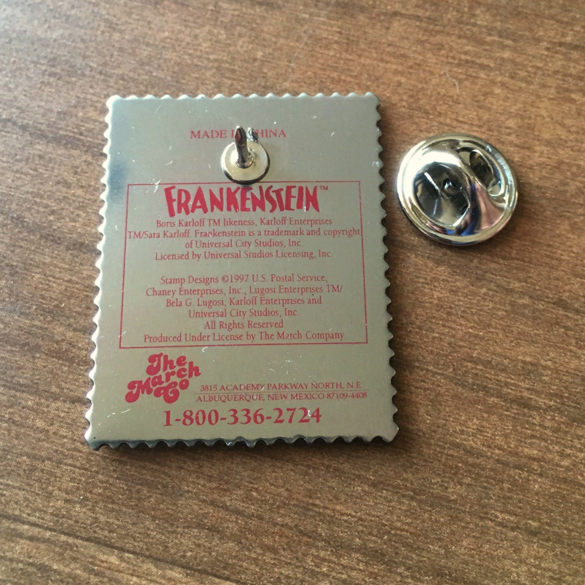 Frankenstein Pin Classic Universal Monsters USPS Stamp - Etsy
