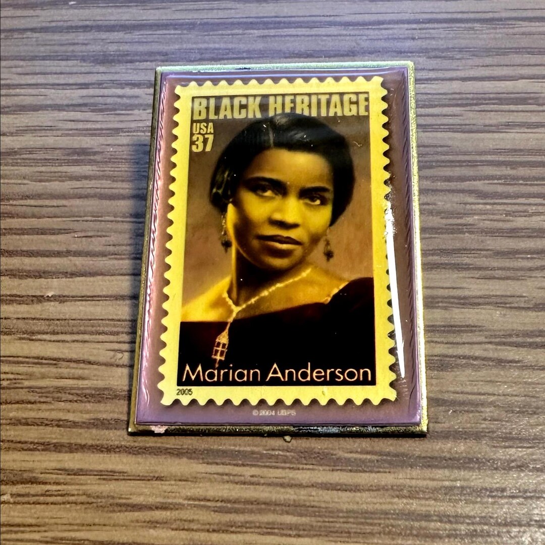 Marian Anderson Stamp Pin - Black Heritage Collection - Etsy