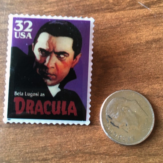 Universal Monsters Dracula Pin - USPS Stamp Replica … - Gem