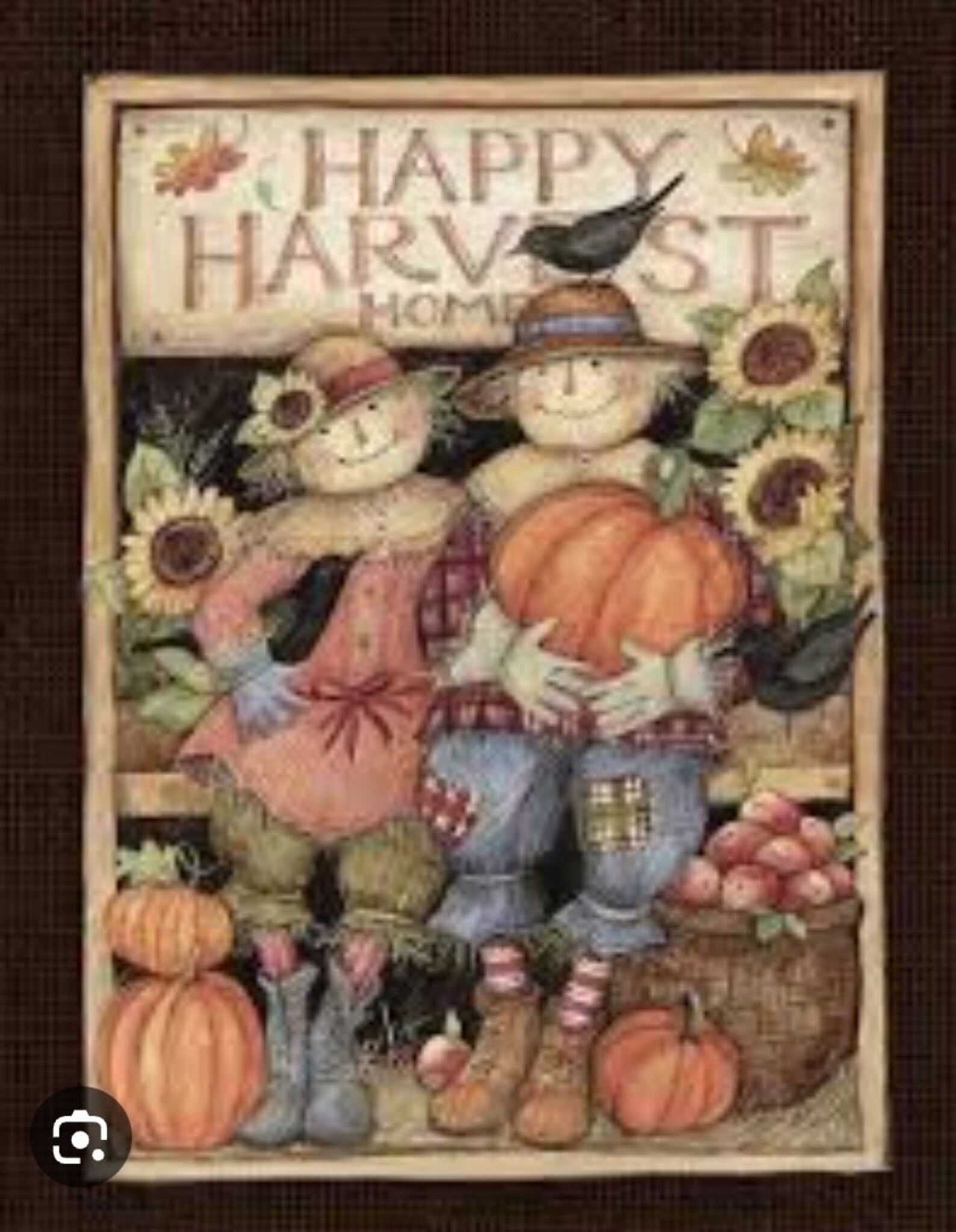 Susan Winget Harvest Couple Fabric Panel by Springs Creative - Etsy