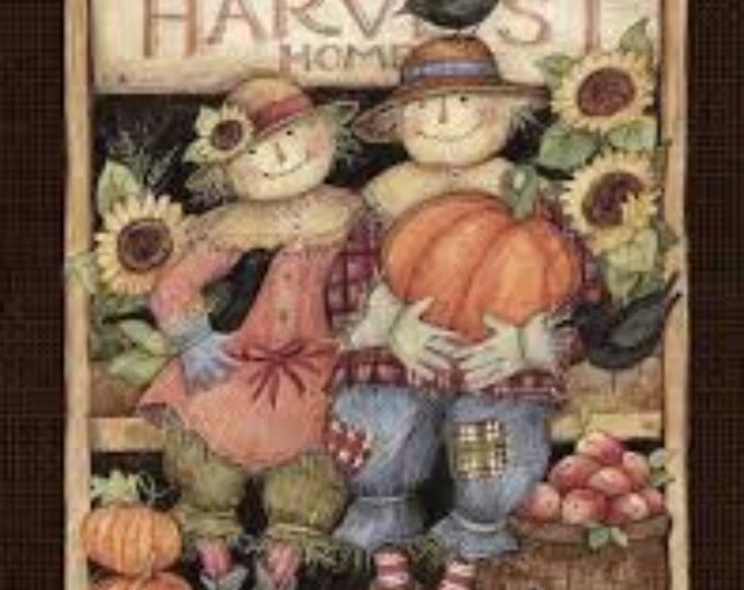 Susan Winget Harvest Couple Fabric Panel by Springs Creative - Etsy