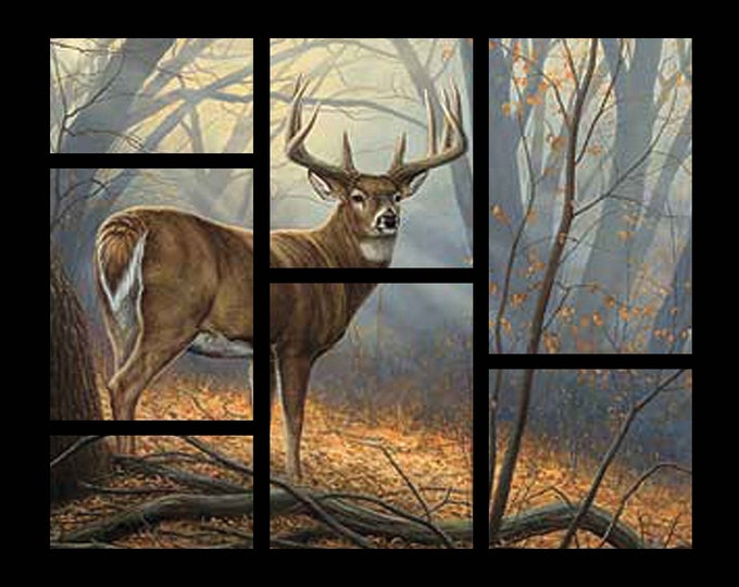 A Buck and a Truck Fabric Panel - Etsy