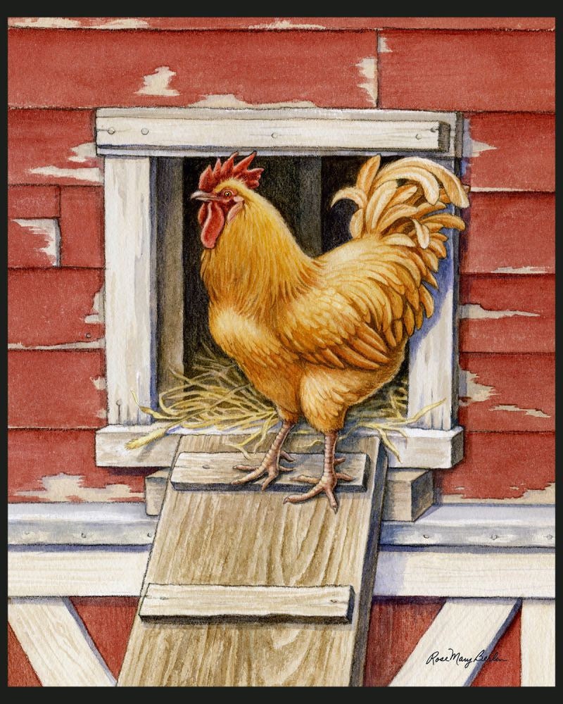 Rooster Wall Hanging Fabric Panel - Etsy