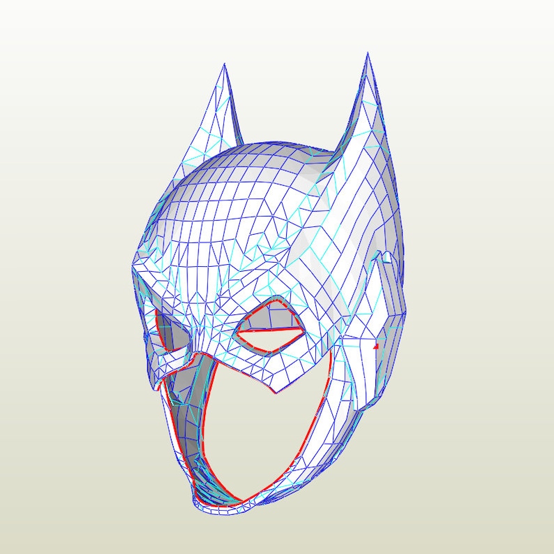 Cosplay Batgirl Mask .pdo Pepakura File | Etsy