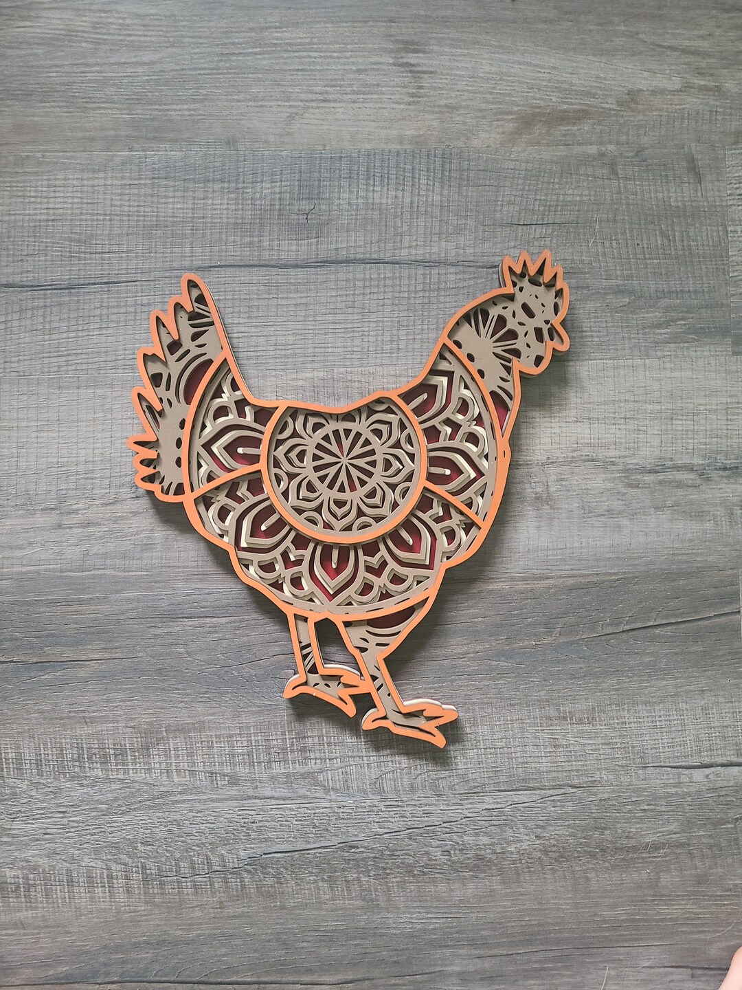 Chicken Layered Art - Etsy