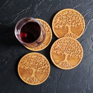 Tree of Life Coasters - Etsy