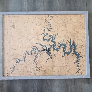Table Rock Lake Full Lake Bathymetric Map - Etsy