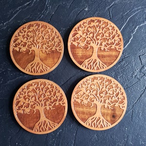 Tree of Life Coasters - Etsy