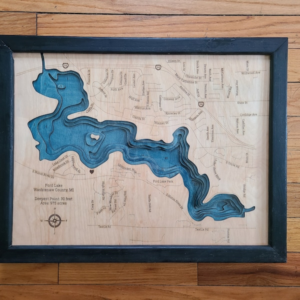 Tims Ford Lake Map - Etsy