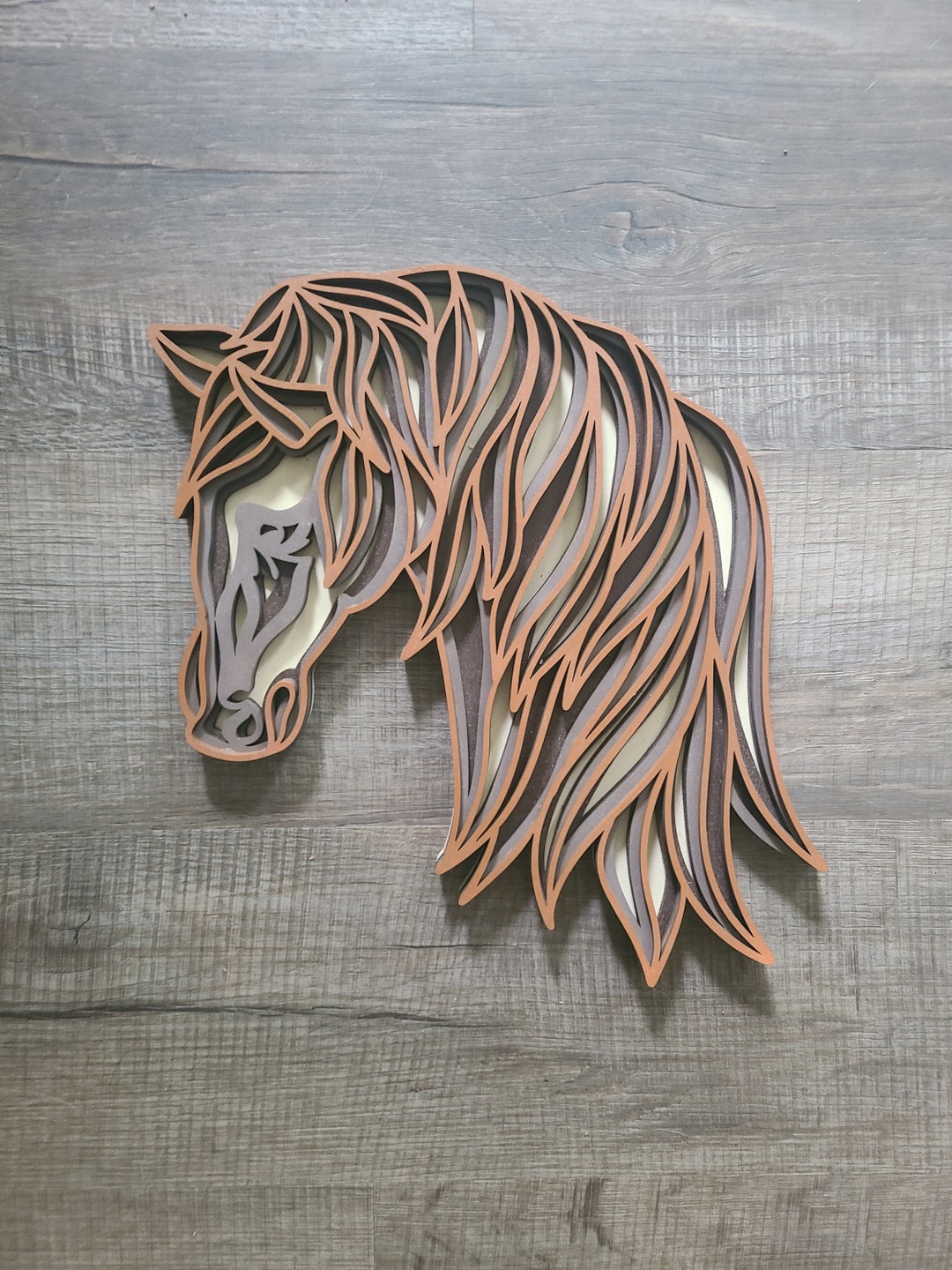 Horse Layered Art - Etsy