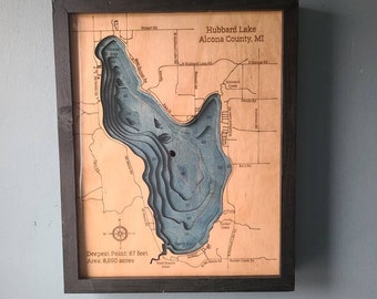 Bathymetric Map | Etsy