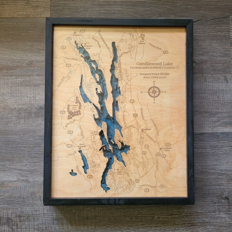 Wood Lake Map - Etsy