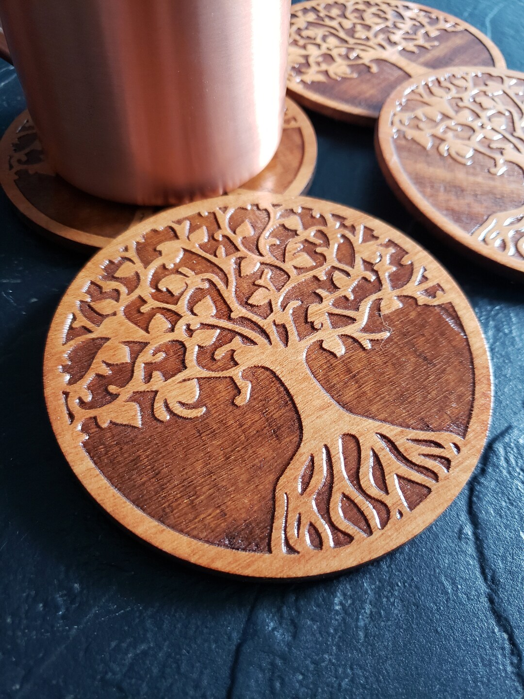 Tree of Life Coasters - Etsy
