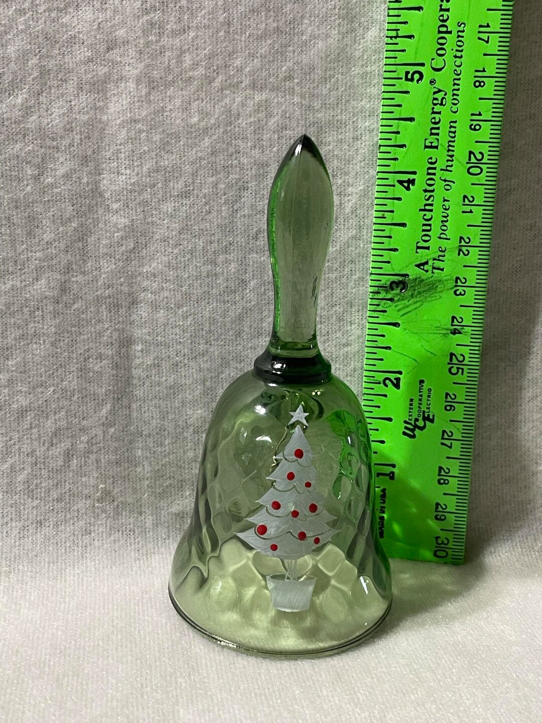 Fenton Glass Christmas Bell - Etsy