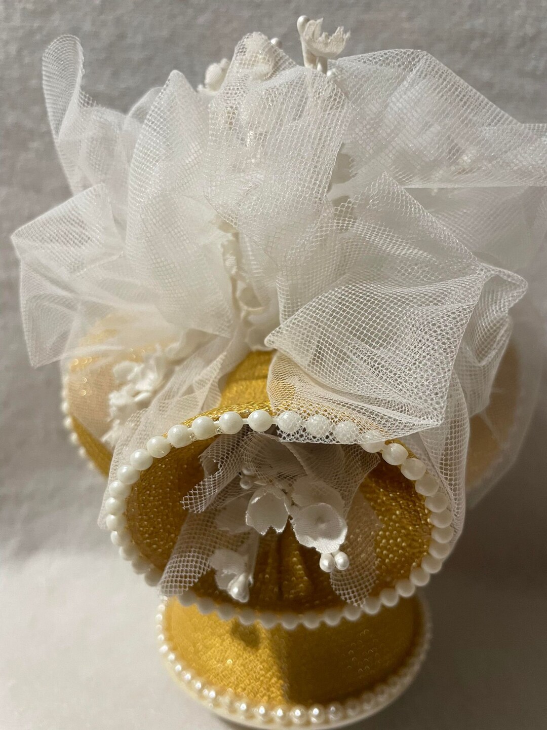 Retro Golden Yellow Wedding Bells Topper - Etsy
