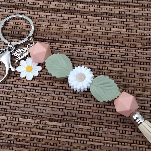 Flower Keychain - Etsy