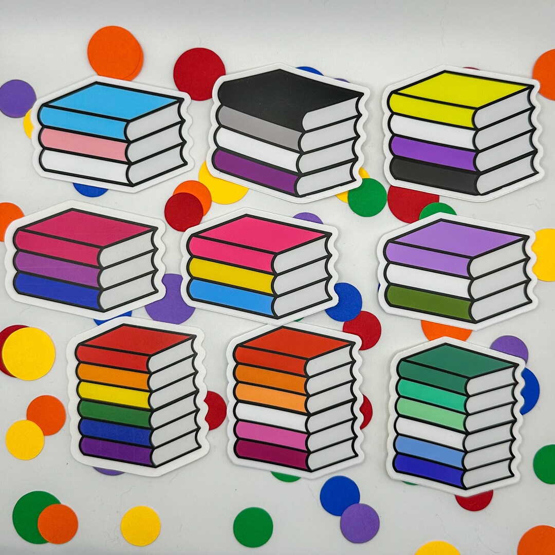 Subtle Gay Pride Flag Book Stack / Waterproof / Weatherproof / Matte ...