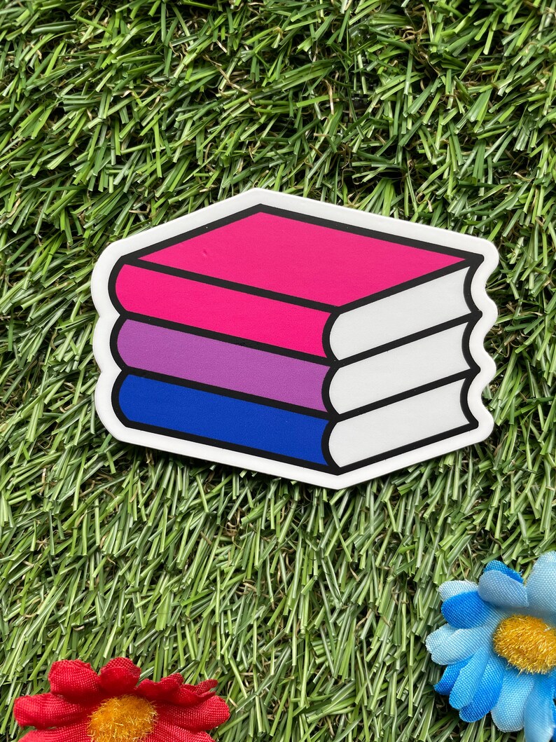 Subtle Gay Pride Flag Book Stack / Waterproof / Weatherproof / - Etsy