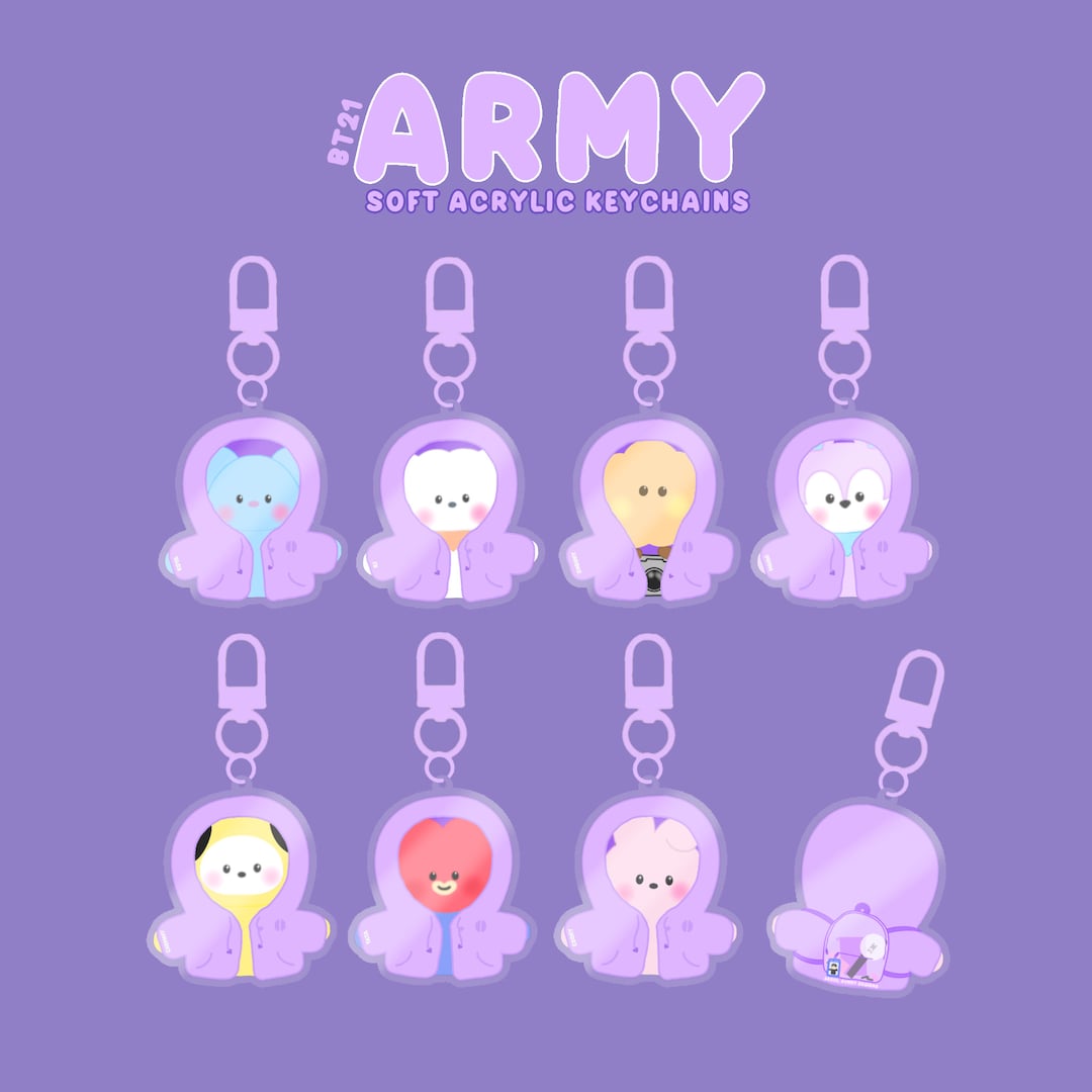 ARMY Acrylic Keychain - Etsy
