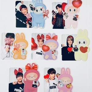 Labubu X BTS Holographic Sticker Photocard Set Valentines Day Love - Etsy