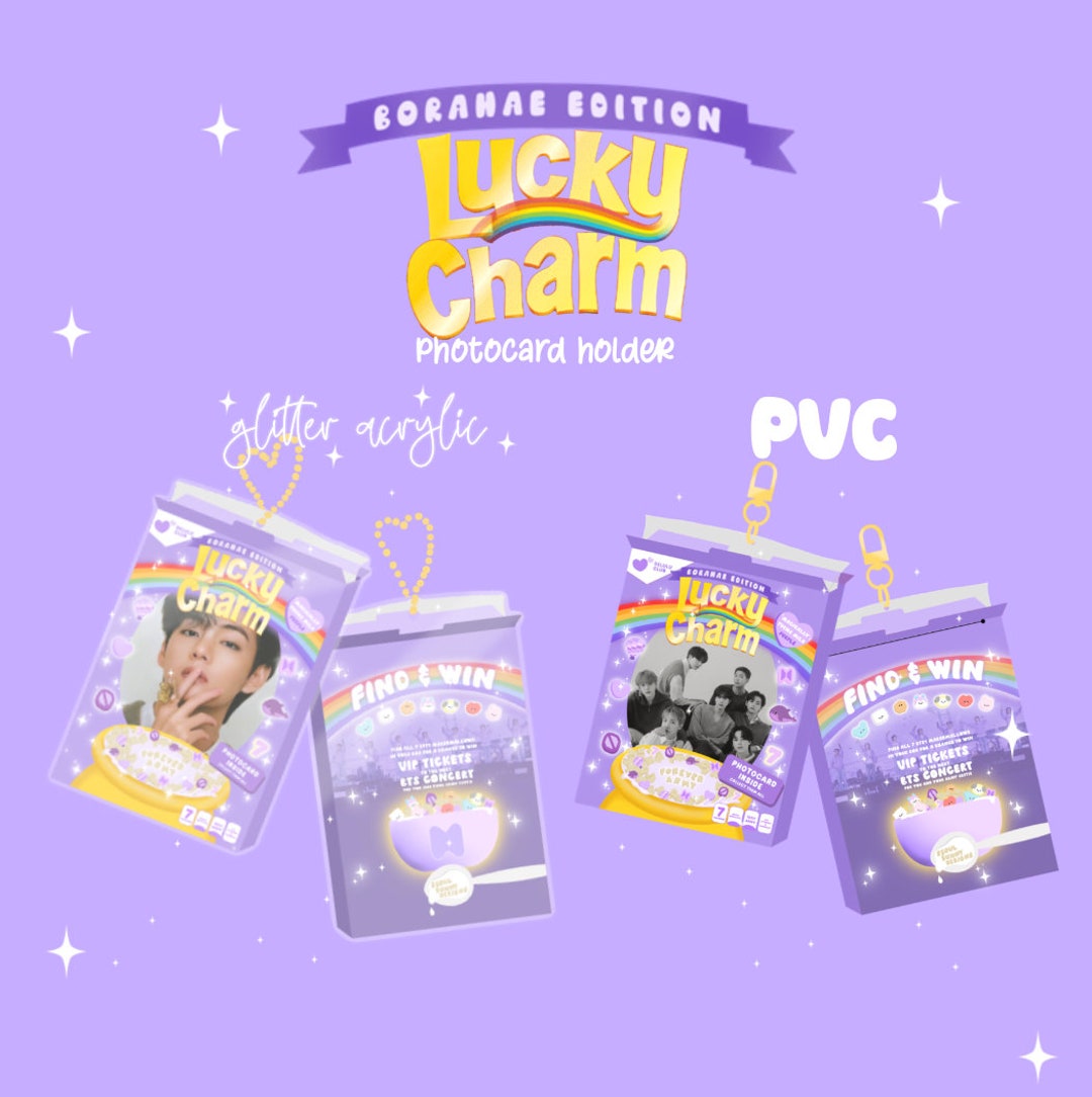 Lucky Charm(s) Borahae Edition Photocard Holder - Etsy