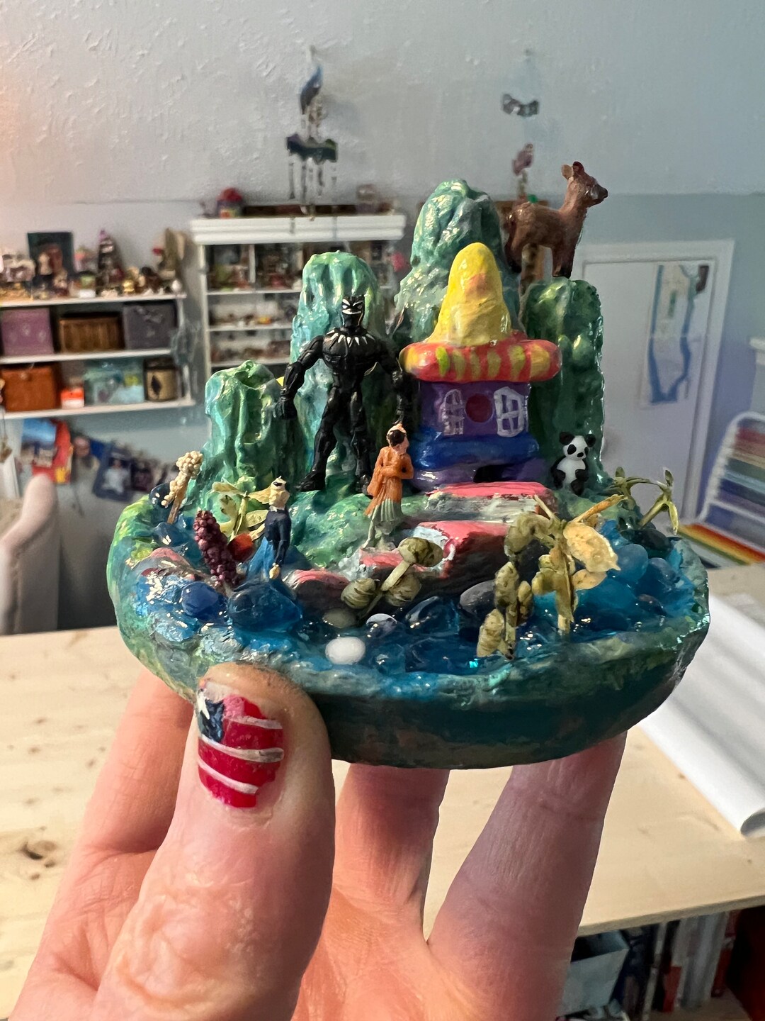 Miniature Pagoda Diorama: Panda Island - Etsy