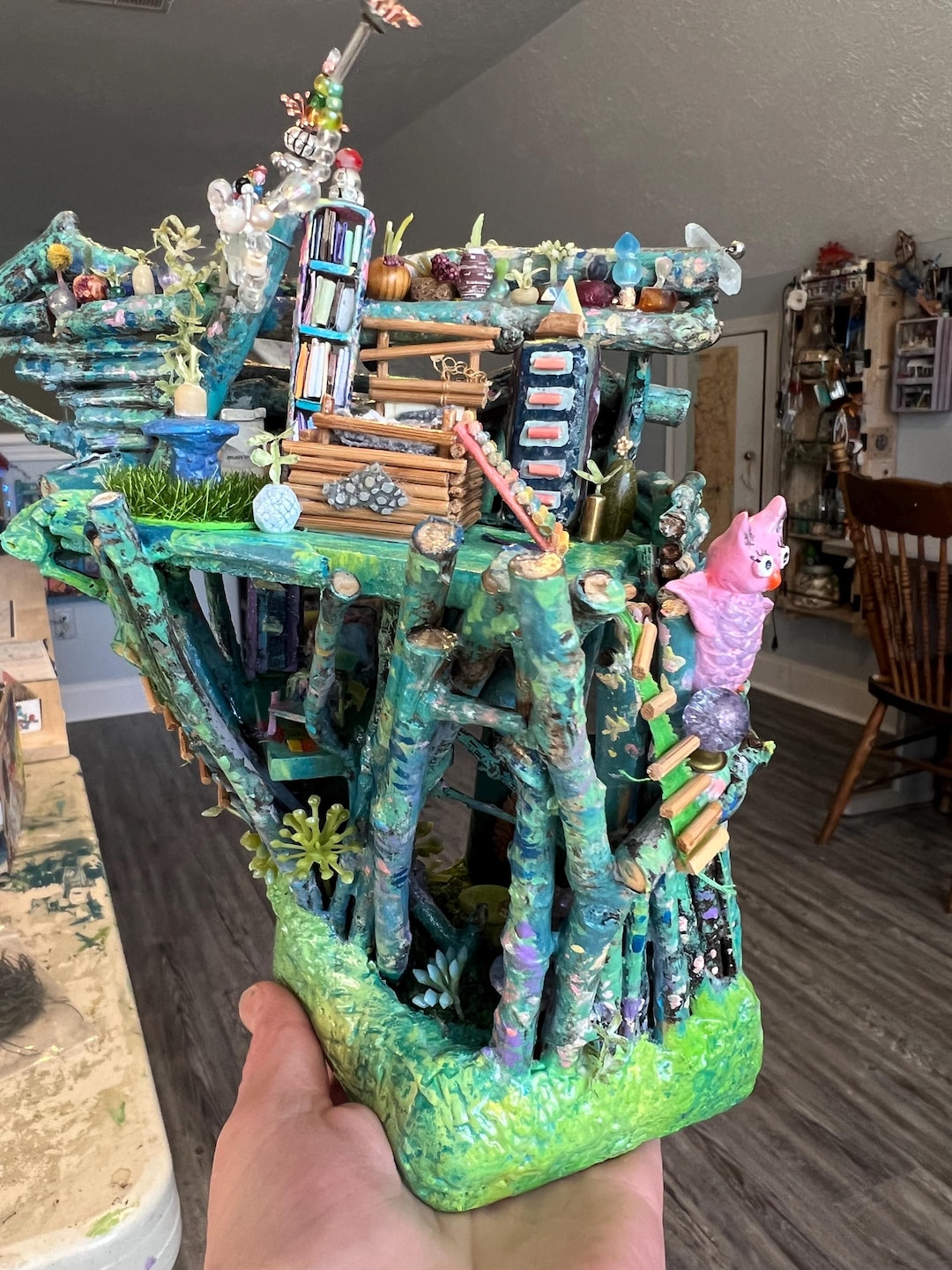 T-house Miniature Treehouse Diorama - Etsy