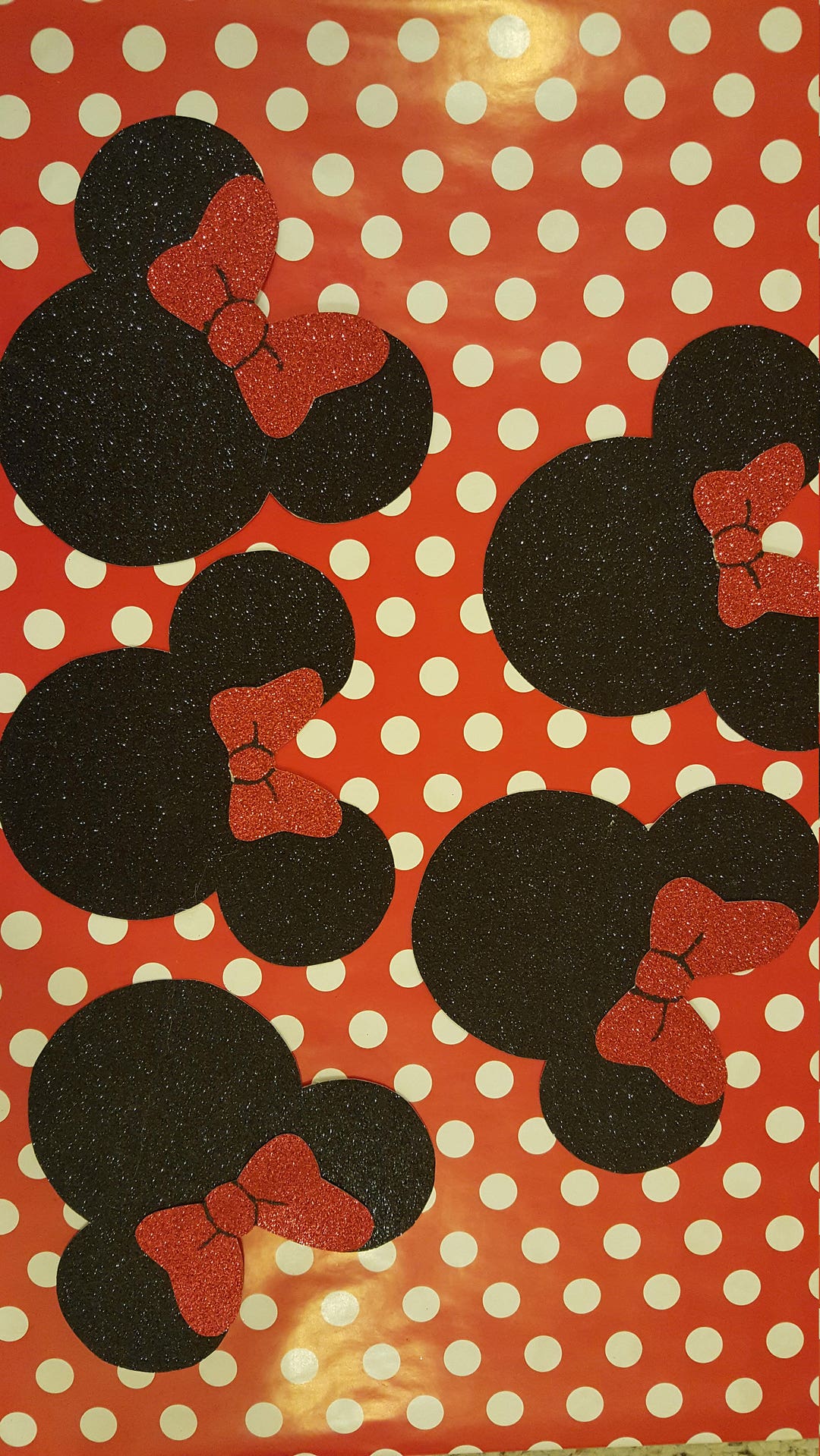 Sparkly Minnie Mouse Head Cut Outs - Etsy