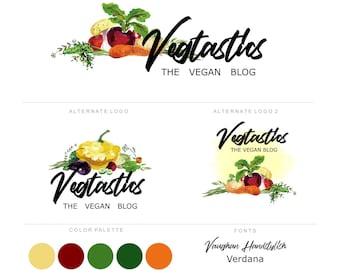 Vegetable logo | Etsy
