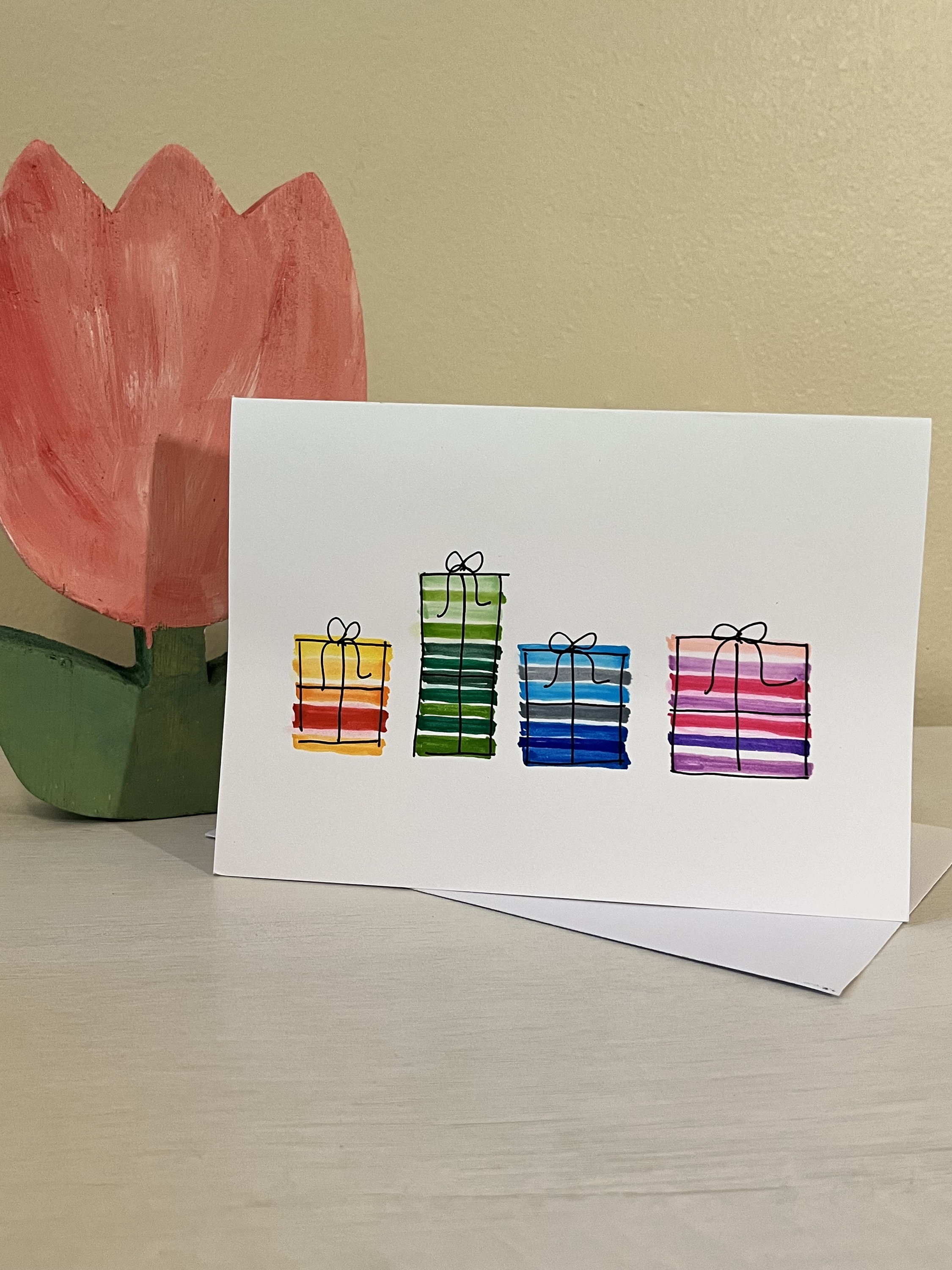 Happy Birthday Handdrawn Birthday Card - Etsy