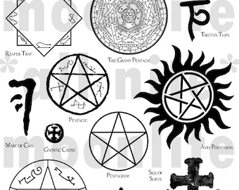 Supernatural sigils | Etsy