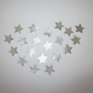 Edible Sugar Silver Stars 15mm - Etsy