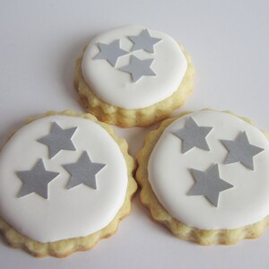 Edible Sugar Silver Stars 15mm - Etsy