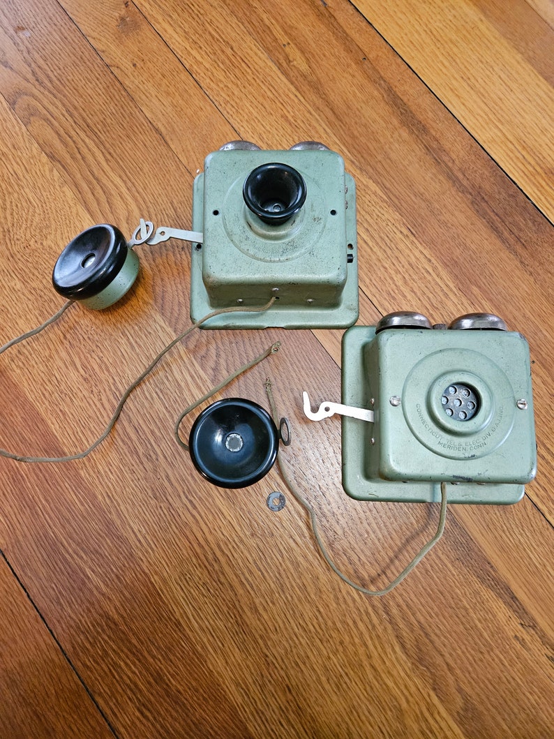 Antique Connecticut Tel & Elec Intercom Telephone and Electric Garage ...